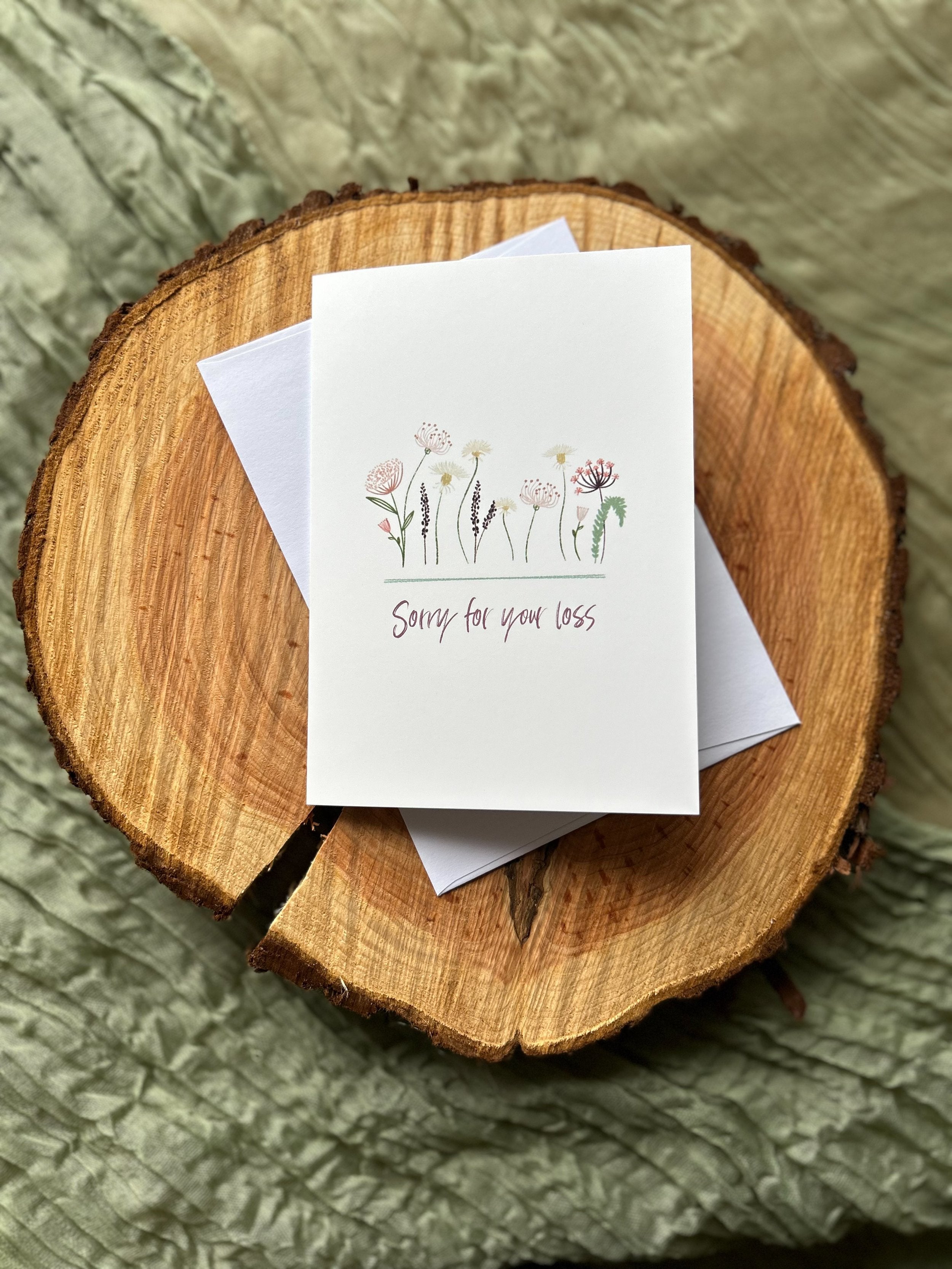 Sorry for your loss card – Daisy & Joy Design